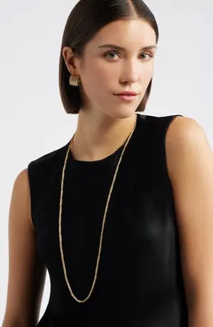 Nordstrom Gathered Chain Wrap Necklace