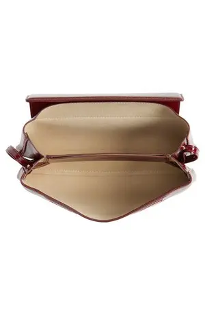 REE PROJECTS Elieze Crinkle Patent Leather Clutch