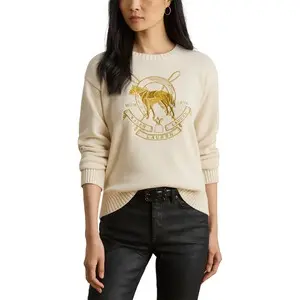 Ralph Lauren Embroidered Crewneck Sweater