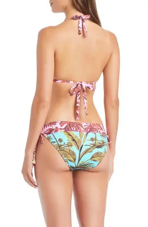 BLEU BY ROD BEATTIE Tie Side Hipster Bikini Bottom - Multi Blue