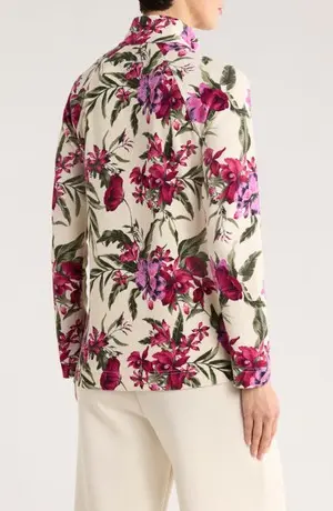 Tommy Bahama Floral Print Full Zip Jacket