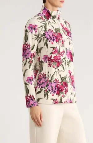Tommy Bahama Floral Print Full Zip Jacket
