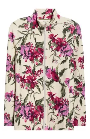 Tommy Bahama Floral Print Full Zip Jacket