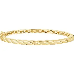 Bony Levy 14k Gold Textured Bangle Bracelet - 14k Yellow Gold