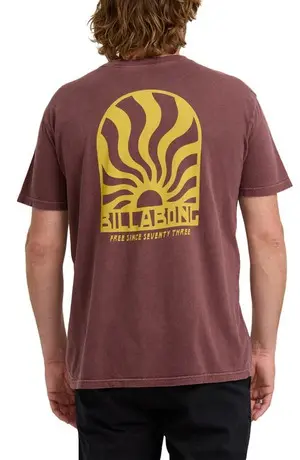BILLABONG Sun Rays Cotton Graphic T-shirt