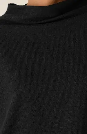 Eileen Fisher Funnel Neck Boxy Organic Cotton Blend Top