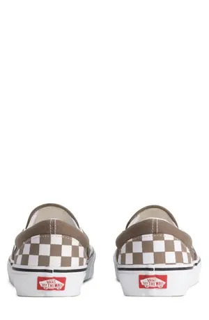 VANS Classic Slip-on Sneaker - Checkerboard Walnut