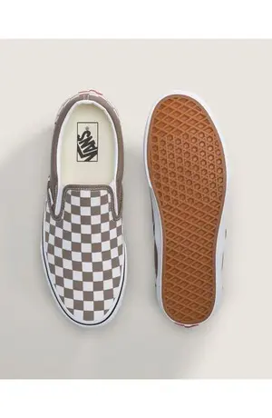 VANS Classic Slip-on Sneaker - Checkerboard Walnut