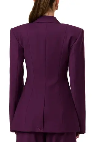 Naked Wardrobe Double-breasted Blazer - Dark Berry