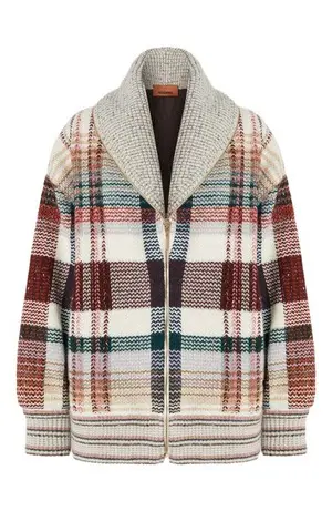 Missoni Quilted Jacket With Check Pattern
