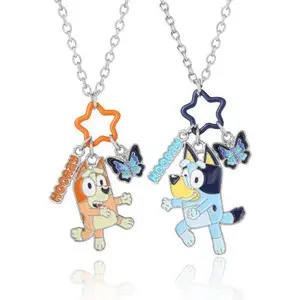 BLUEY Bff Pendant Necklace Set With Star And Charm Tags - Multicolor