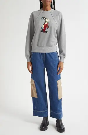 3.1 Phillip Lim Patchwork Wide-leg Cargo Jeans
