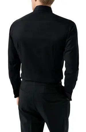 Eton Slim Fit Cotton Plissé Tuxedo Shirt