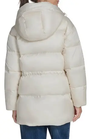 Champion Water Resistant Hooded Puffer Coat - White