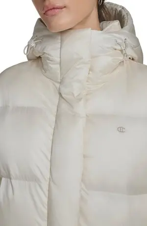 Champion Water Resistant Hooded Puffer Coat - White