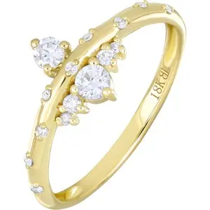 Bony Levy Solstice Diamond Stacked Ring - 18k Yellow Gold