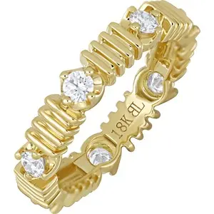 Bony Levy Cleo Stackable Diamond Band Ring - 18k Yellow Gold