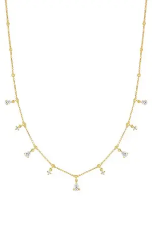Bony Levy Mykonos Diamond Station Necklace - 18k Yellow Gold