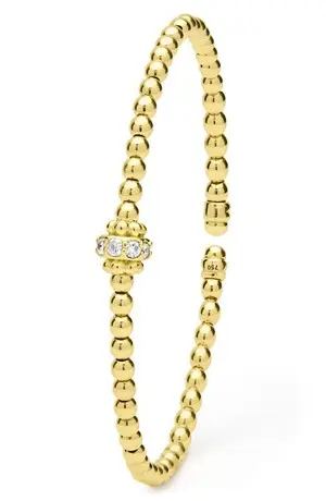 Lagos Signature Caviar Diamond Bracelet