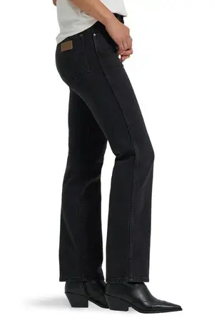 Wrangler Wrancher Mid-rise Bootcut Jeans - Ghostly Granite