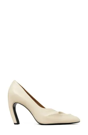 Tory Burch Pointed Toe Pump - Stone Sand