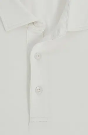 REISS Portofino Long Sleeve Supima® Cotton Polo