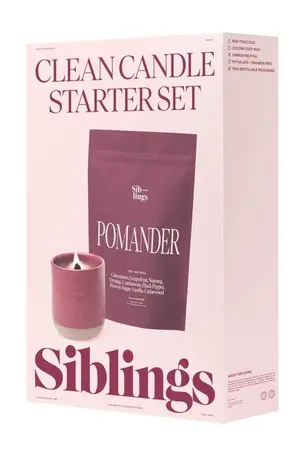 SIBLINGS Tomtens Pomander Clean Candle Starter Set - White
