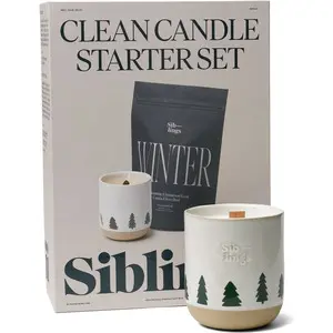 SIBLINGS Winter Clean Candle Starter Set - White