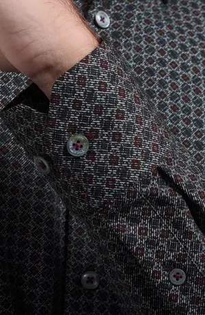 Bugatchi Ooohcotton® Jules Floral Twill Button-down Shirt