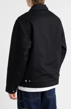 Carhartt Work In Progress Modular Script Embroidered Twill Jacket - Black/white