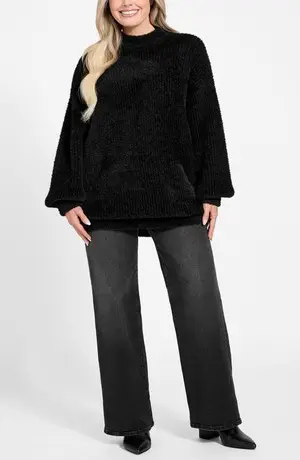 Guess Torri Mock Neck Tunic Sweater