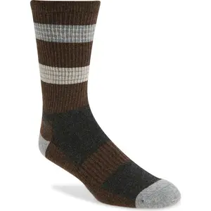 Nordstrom Ribbed Crew Socks - Brown Heather