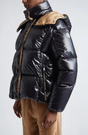 Moncler Parana Down Jacket With Removable Hood - Black