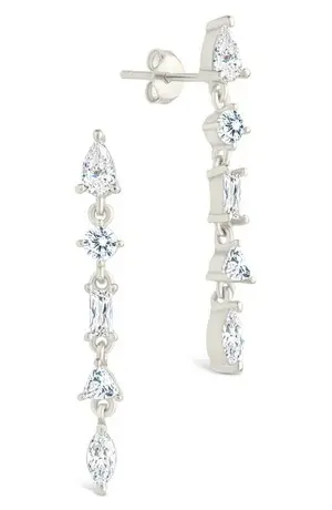 Cubic Zirconia Drop Earrings