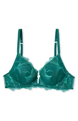 ETAM Prelude Classique Embroidered Underwire Bra - Anise Absinthe