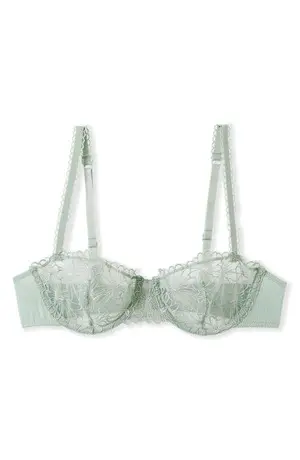 ETAM Daisy Underwire Balconette Bra - Celadon