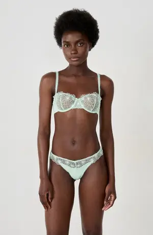 ETAM Daisy Underwire Balconette Bra - Celadon