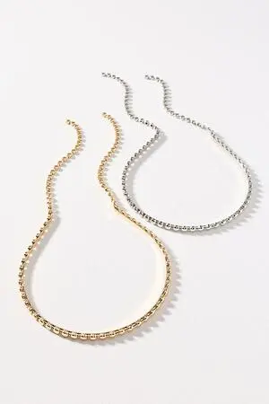 Anthropologie Drop Chain Headband - Gold