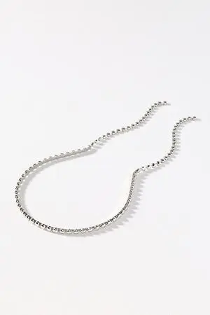 Anthropologie By Anthropologie Drop Chain Headband Silver