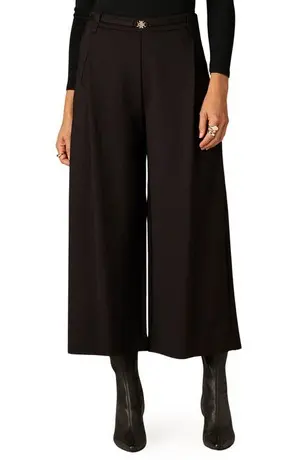 Women's Wide Leg Cropped Trousers