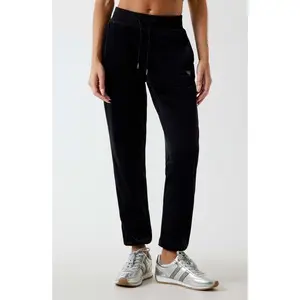 Guess Velvet Joggers - Black-black