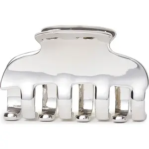Lele Sadoughi Mini Claw Clip - Silver