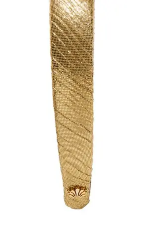 Lele Sadoughi Crinkled Metallic Headband