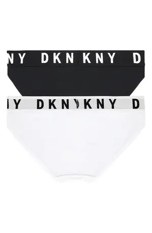 Dkny Two-pack Boyfriend Bikini Bottoms