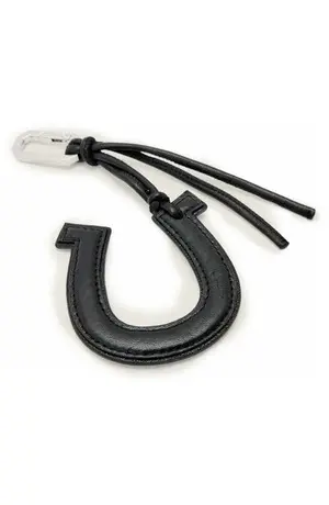 ALLSAINTS Leather Horseshoe Keyring