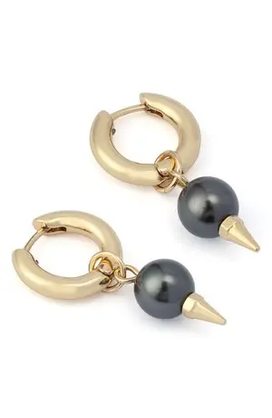 ALLSAINTS Spike Drop Hoop Earrings
