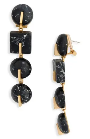Cult Gaia Laguna Drop Earrings - Black Multi