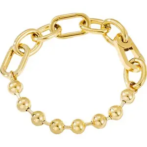 JANE BASCH DESIGNS Link And Bead Bracelet - Yellow