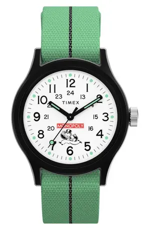 TIMEX® X Monopoly Mk1 Resin Strap Watch - White