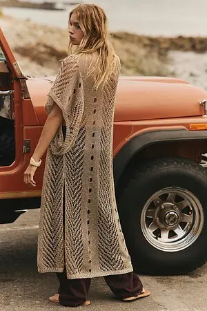 Free People Muche & Muchette Metallic Duster